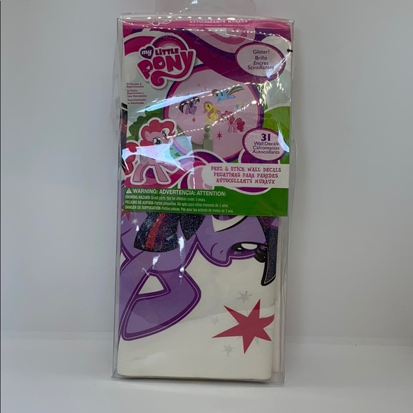 My Little Pony | Wall Decor | New My Little Pony Glitter Wall Decals ...